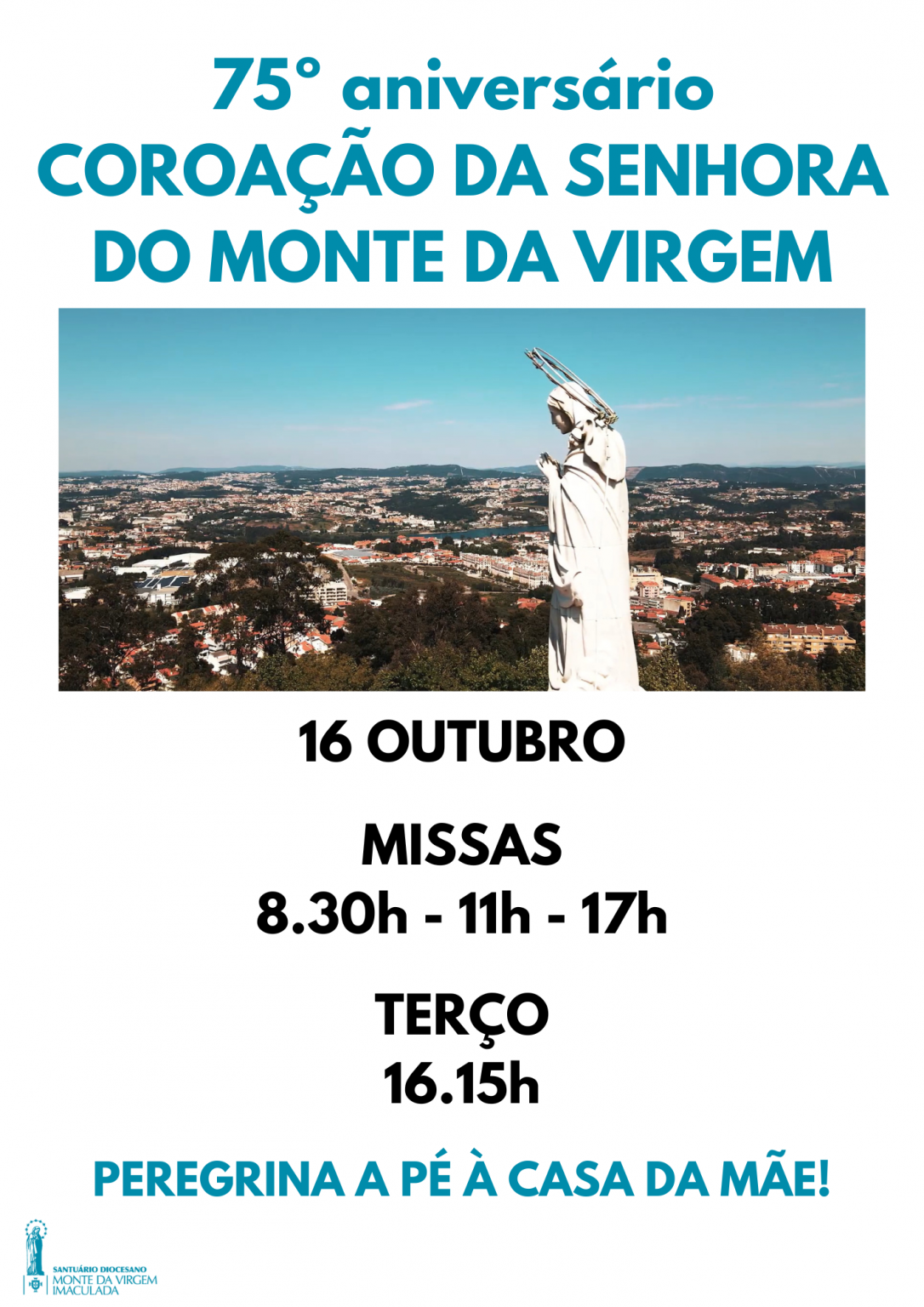 Celebração do 75.º aniversário da Coroação da Imagem da Imaculada ...